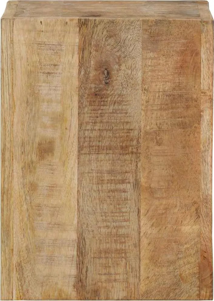 Stolička 40 x 30 x 40 cm masivní mangovníkové dřevo 337838