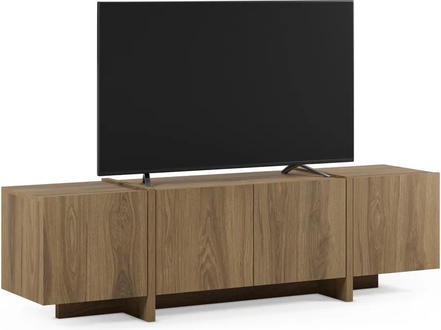 TV stolek v dekoru dubu v přírodní barvě 180x55x35 cm Volia – Marckeric