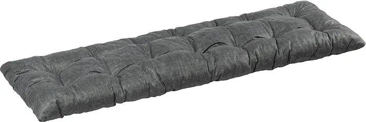 Bellatex Sedák na lavici prošívaný Šedá 40x140 cm