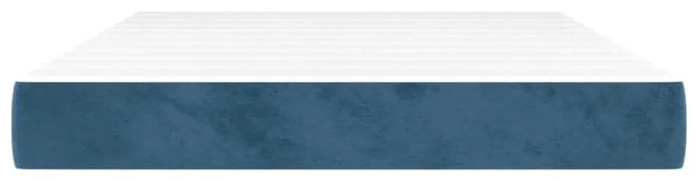 Petromila Taštičková matrace tmavě modrá 140 x 200 x 20 cm samet