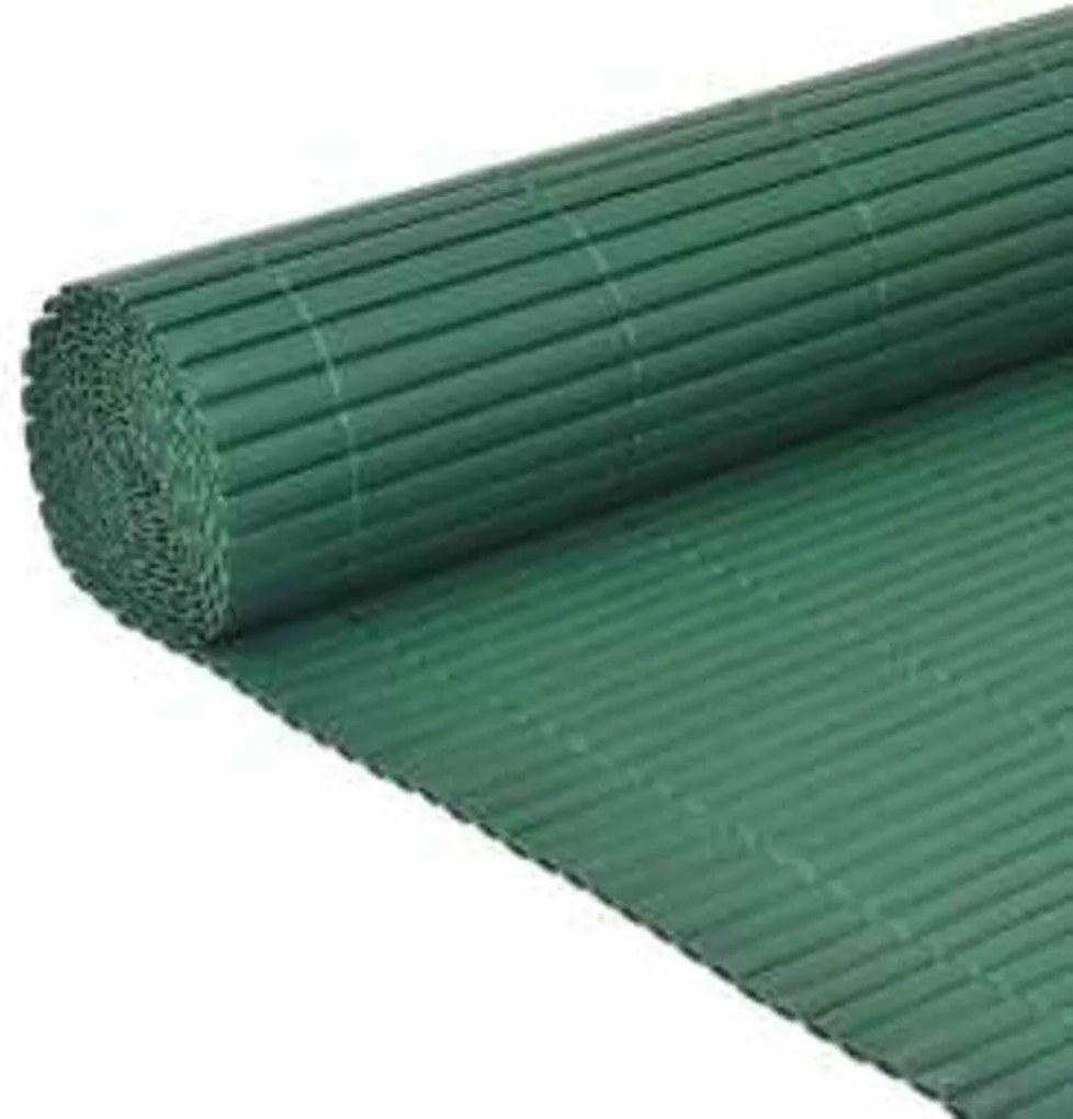 Oboustranný zahradní plot 90 x 400 cm zelený 317147