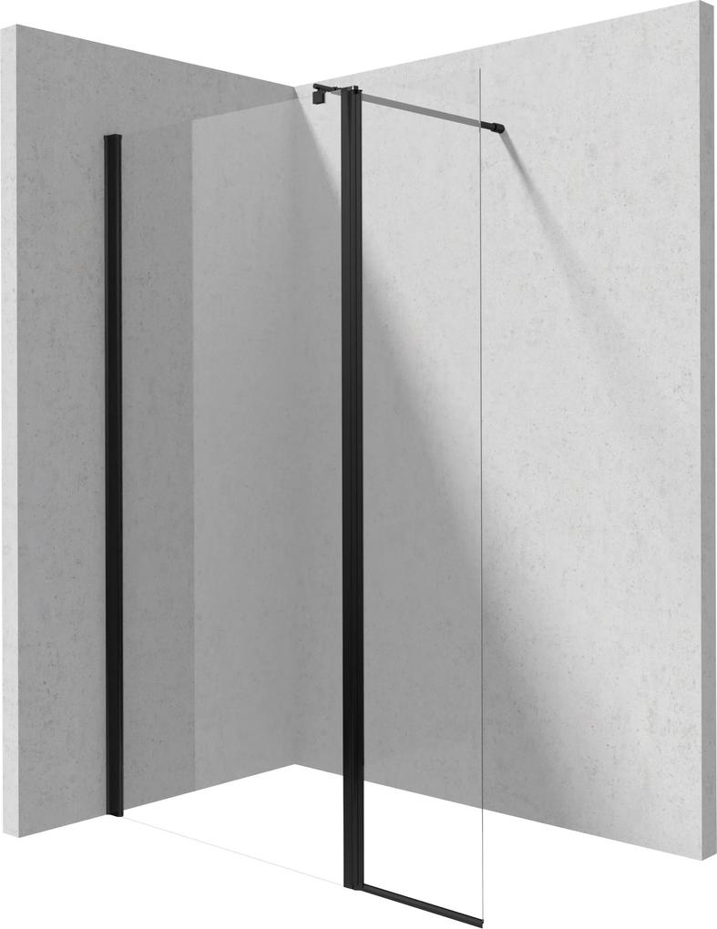Deante Kerria Plus sprchová zástěna 40 cm černá matný/průhledné sklo KTSXN72P