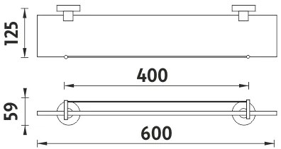 Nimco Police s ohrádkou, 60 cm UNIX - UN 13091BX-60-26