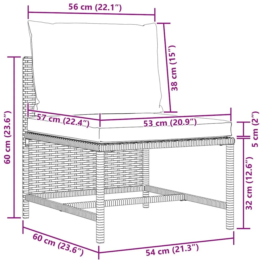 vidaXL Marketos 3dílná zahradní sedací souprava s poduškami šedá polyratan