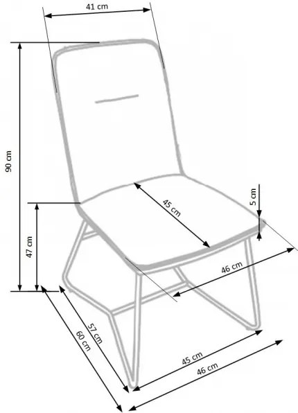 Halmar jídelní židle K390