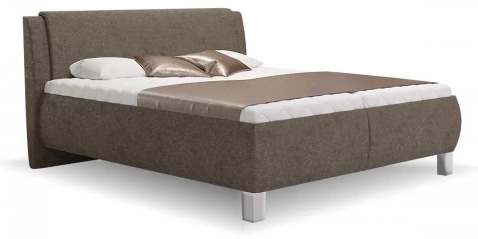Čalouněná postel s úložným prostorem Inna vario, čelní výklop MAWS, 180x200 cm