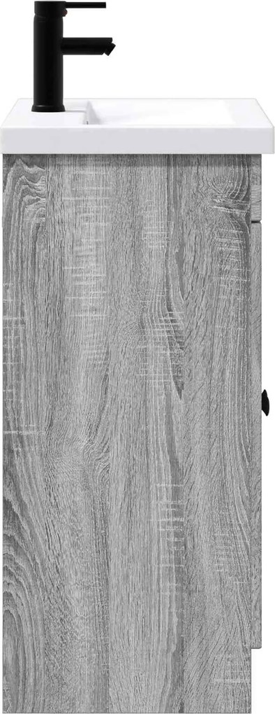 Sada koupelnového nábytku Šedý Sonoma 56 x 37,5 x 81 cm 3404170