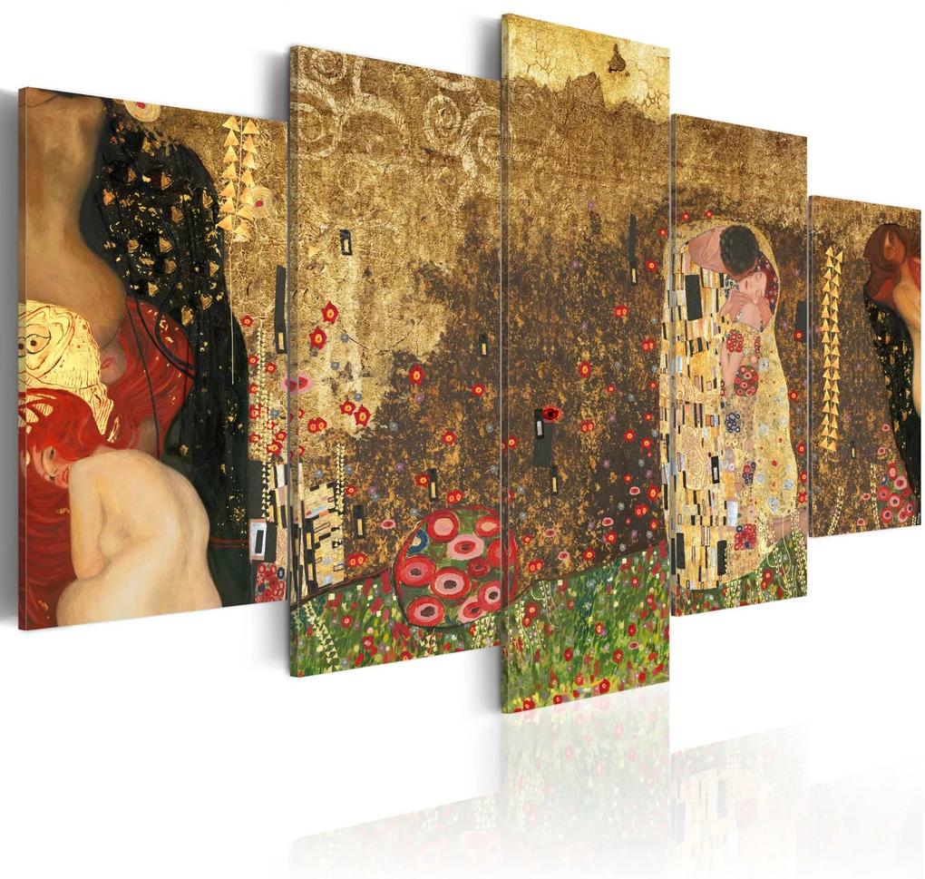 Obraz - Klimt's muses 100x50