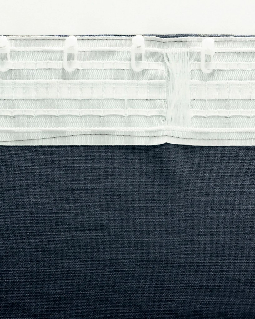 Hotový závěs BASIC s řasící páskou 140x280 cm tmavě modrý 1 ks.