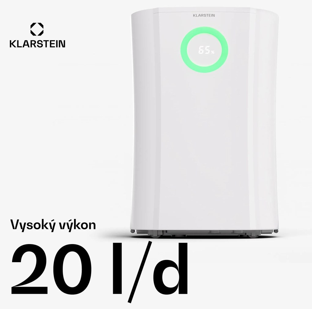Klarstein DryFy Pro Connect 20 Smart, odvlhčovač, WiFi, komprese, 20 l/d, 35-50 m²