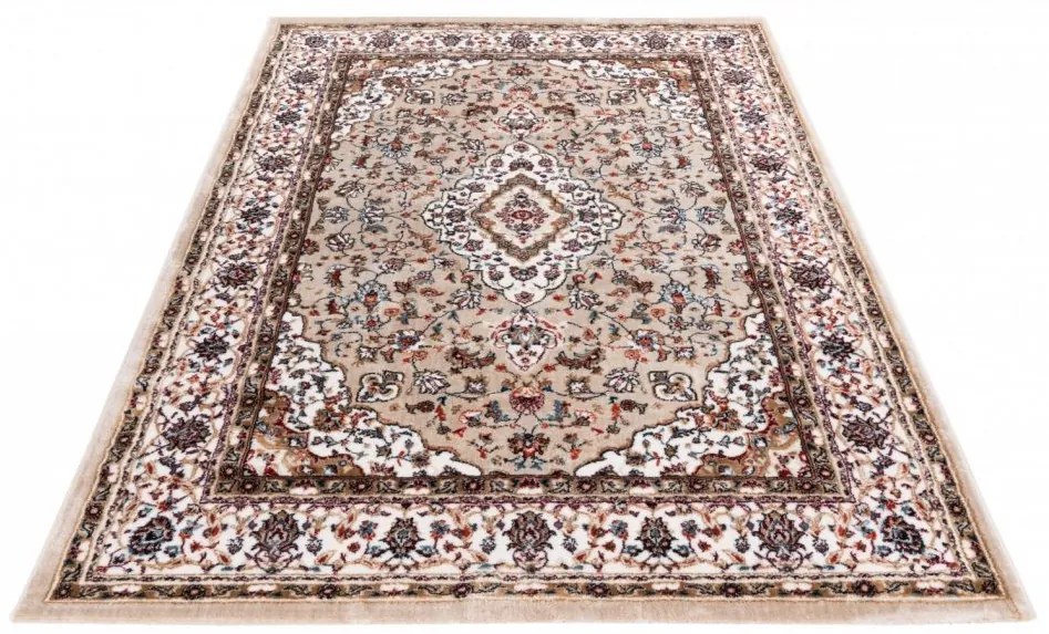 Obsession, Kusový koberec Isfahan 740 beige, 200x290, béžová, obývací pokoj