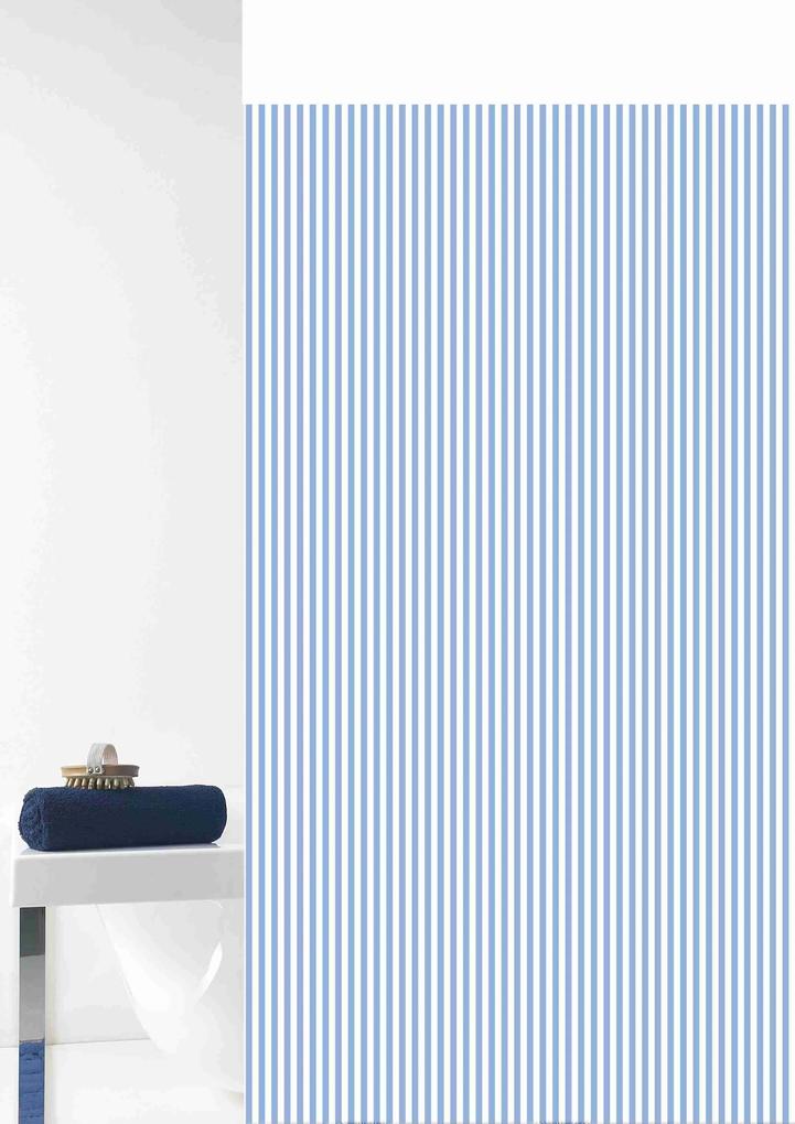 GRUND Sprchový závěs VERTICAL Bílá modrá 180x200 cm