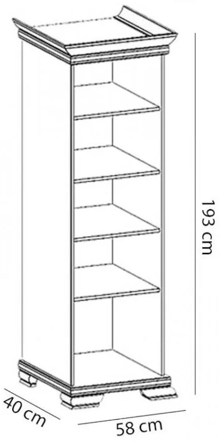 Obývací stěna KORA a | 5 dílů | sestava D | 304 cm + 128 cm + 120x80 cm |  andersen