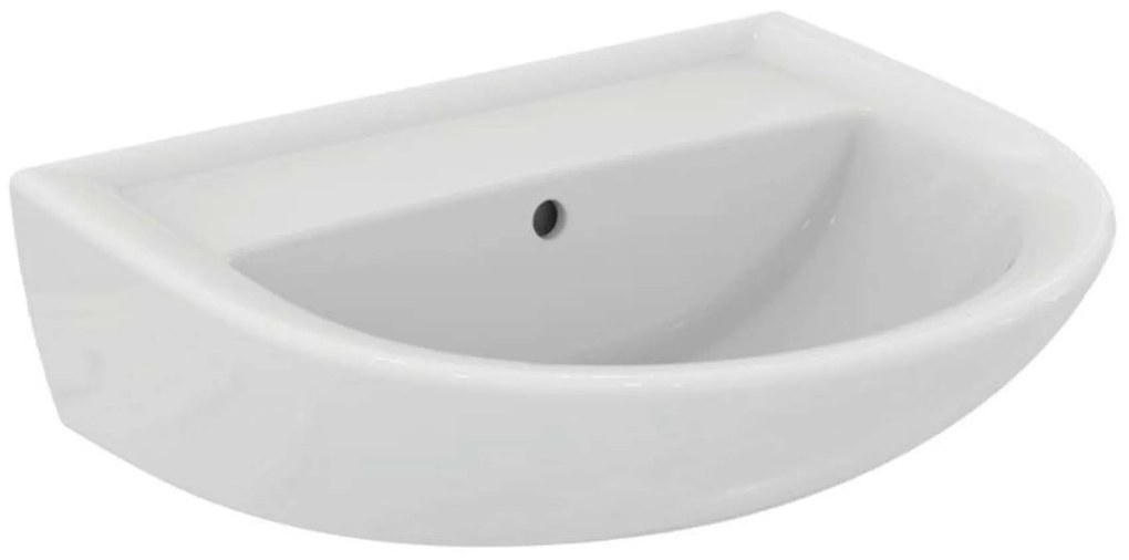 Ideal Standard Eurovit - Umyvadlo 55x46 cm, s přepadem, bez otvoru pro baterii, bílá W332701