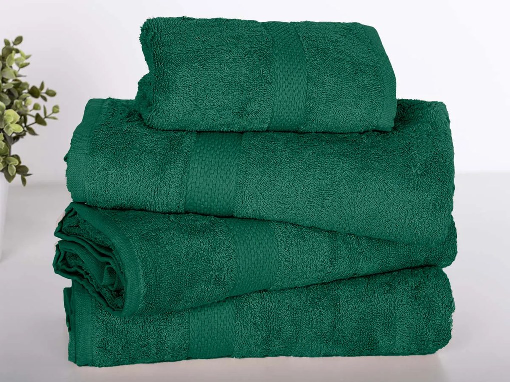 XPOSE® Froté osuška VERONA - smaragdově zelená 70x140 cm
