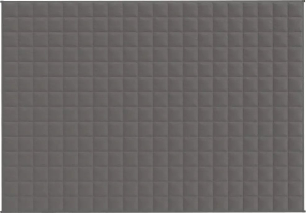 Zátěžová deka šedá 137 x 200 cm 10 kg textil 3154835