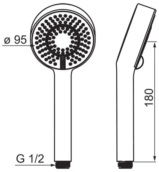Hansa Sprchová růžice HANSABASICJET 3-polohová 44630300