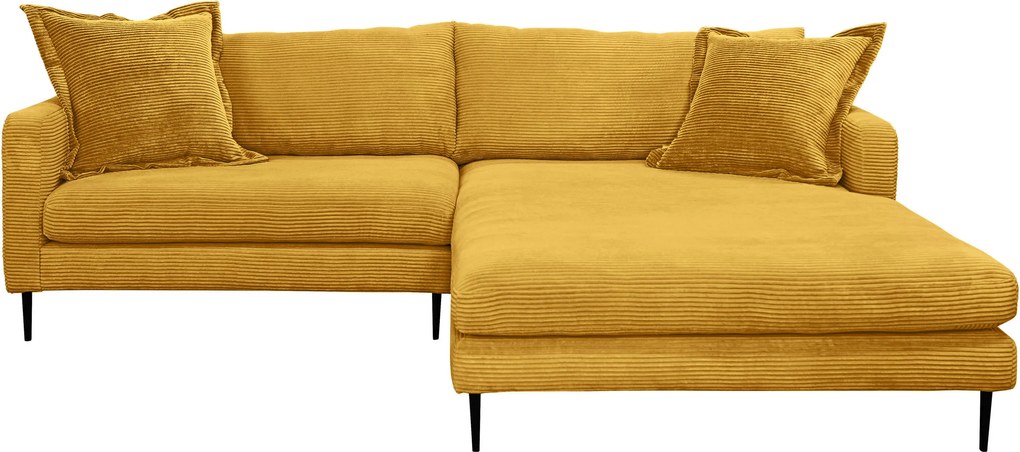 XXXLutz ROHOVÁ SEDAČKA, textil, hořčicově žlutá P & B - Sedací soupravy - 002330003412