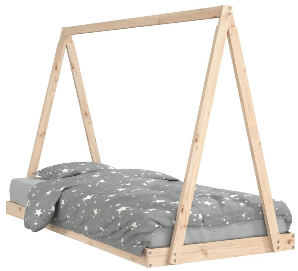 Dětská postel 90 x 200 cm masivní borové dřevo - Default Title
