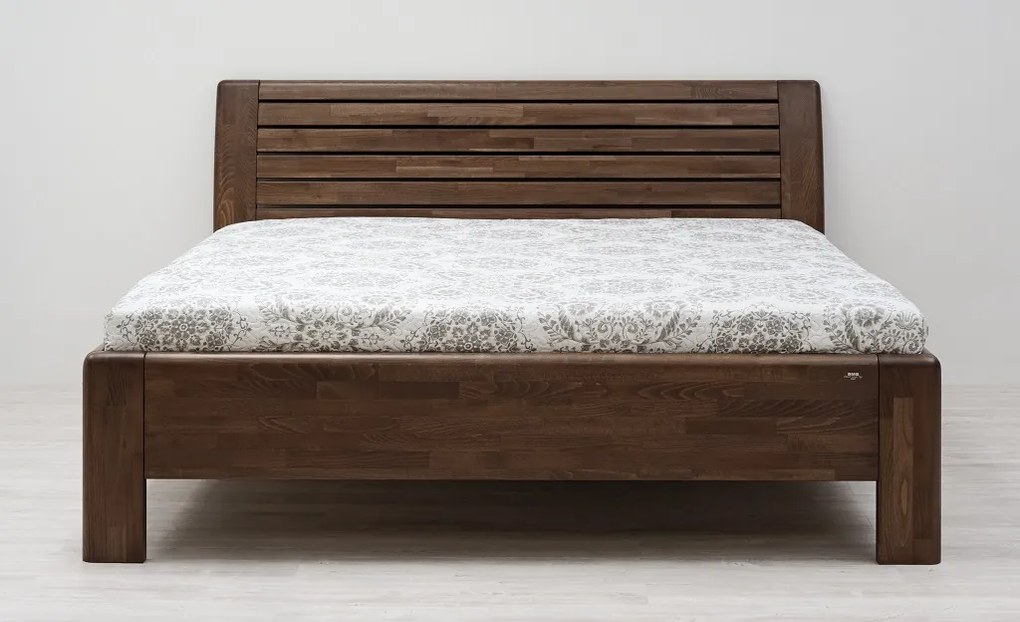 BMB Vanessa postel - buk Moření: Olše, Provedení: Buk průběžný, Rozměr: 160 x 200 cm