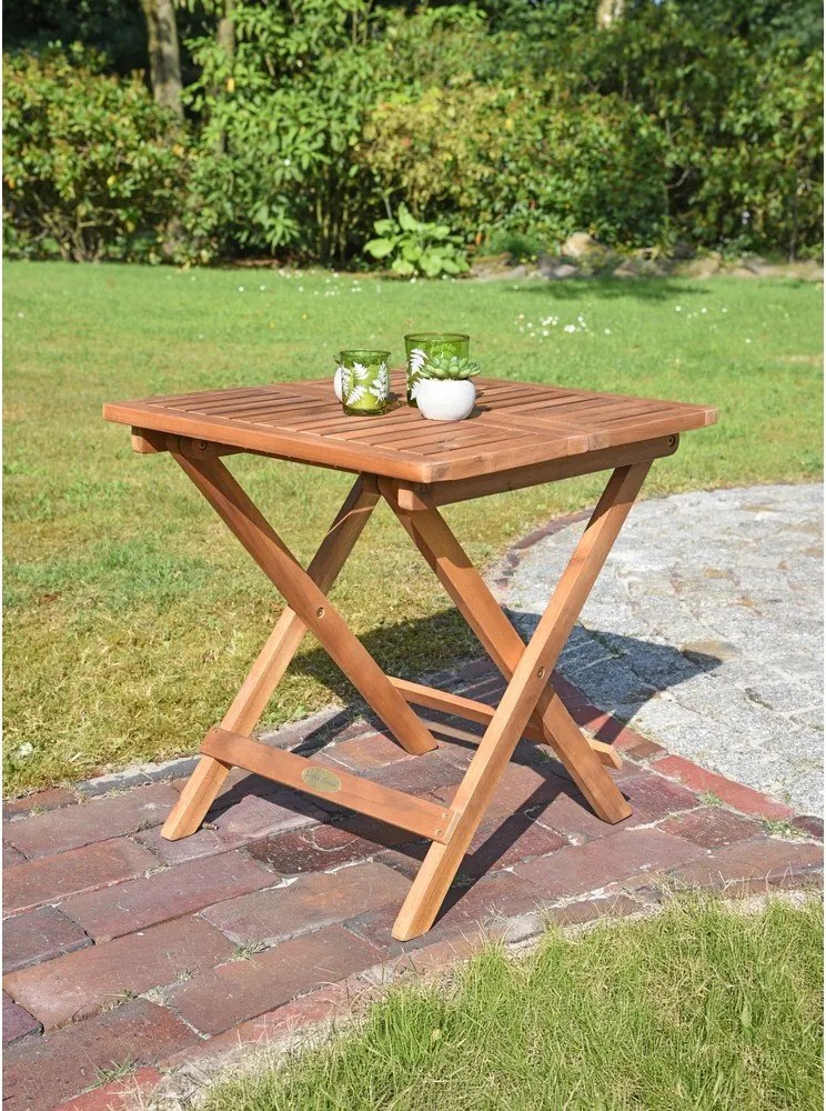 Zahradní jídelní stůl z masivu akácie 50x50 cm Cleveland – Garden Pleasure