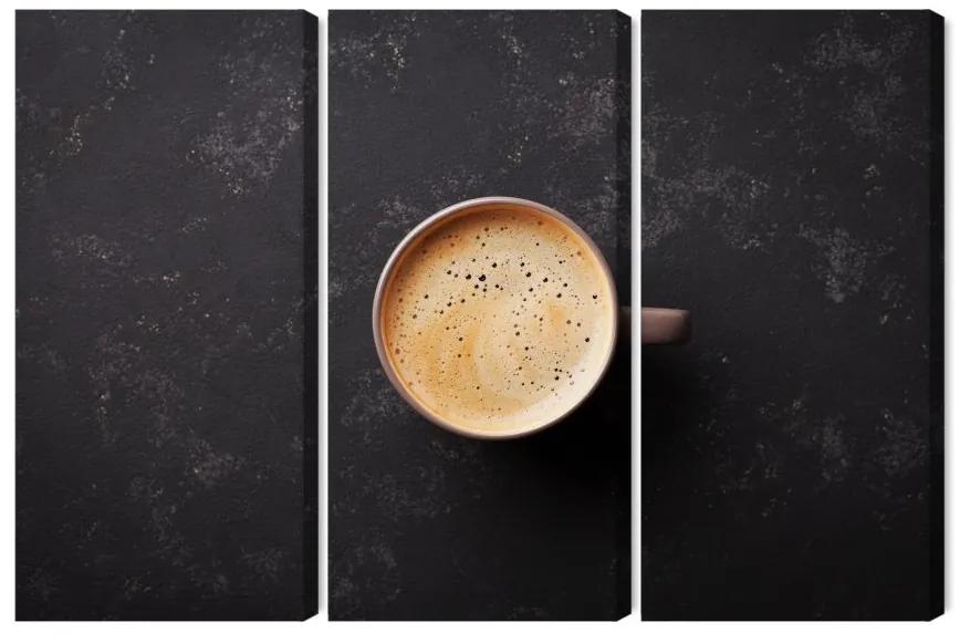 Vícedílný obraz Šálek Čerstvé Kávy Nedostatek Nedostatek Přírodní plátno 150x100