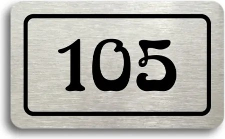 ACCEPT Číslo na dveře - typ 12 (50x30mm) - bílá tabulka - barevný tisk