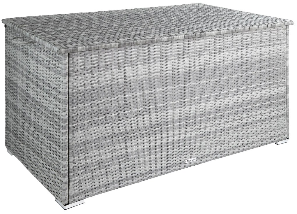 tectake 404248 úložný box oslo 145x82,5x79,5cm - světle šedá