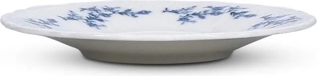 Bílý/modrý porcelánový podšálek ø 12 cm Retro – BonBistro