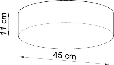 Stropní svítidlo SOLLUX Arena 45cm E27 3x60W bez zdroje SL.0126 bílá
