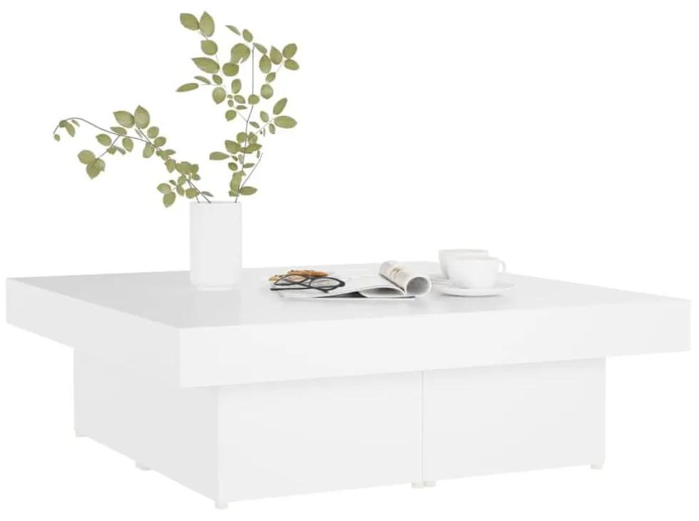 Petromila Konferenční stolek bílý 90 x 90 x 28 cm dřevotříska