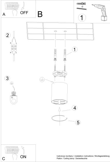 Sollux SL.1209 - LED Bodové svítidlo ZOE LED/9W/230V bílá