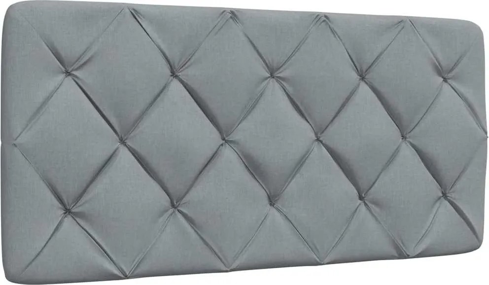 Rám postele bez matrace světle šedá 100 x 200 cm textil 3310580
