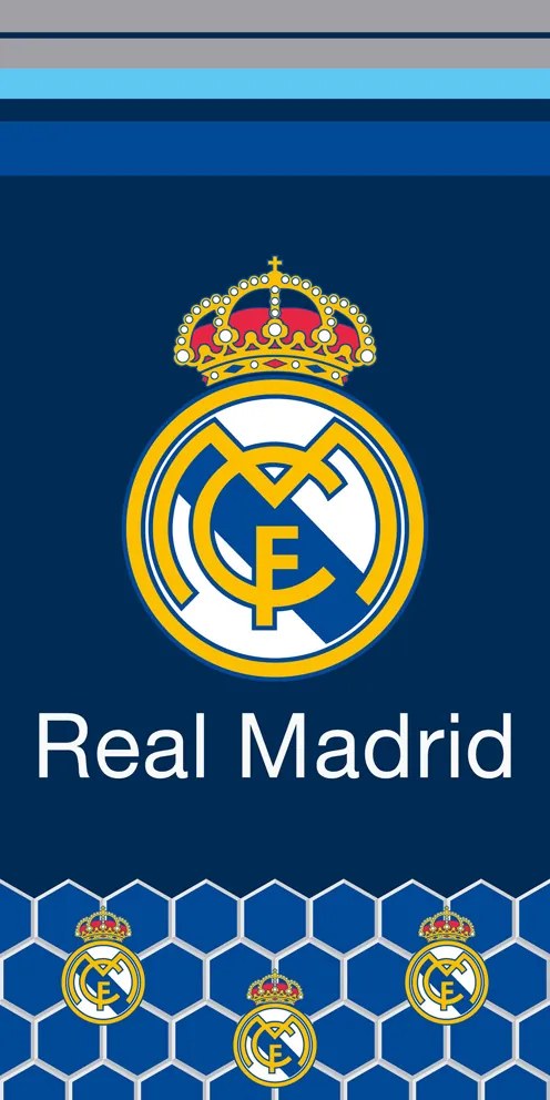 Fotbalová osuška Real Madrid Hexagons