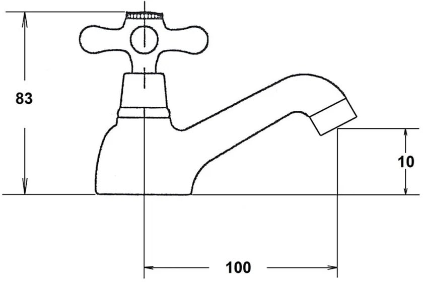 Stojánkový umyvadlový ventil v bronzové barvě Antea – Sapho