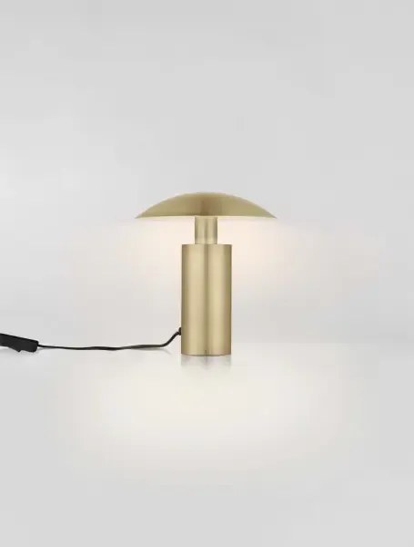 LED mosazně-zlatá stolní lampa Karpos