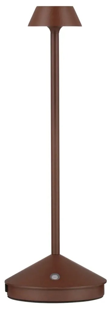 Venkovní stolní lampa Lumo hnědá