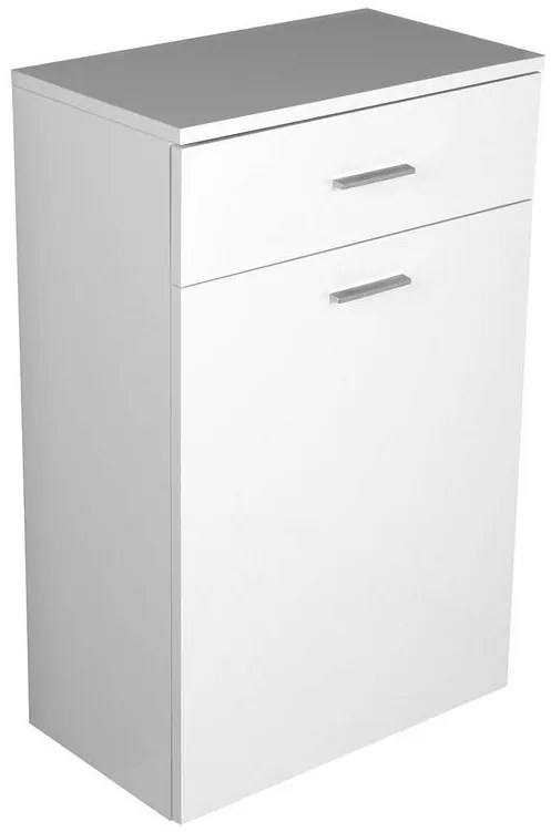 Aqualine, ZOJA/KERAMIA FRESH skříňka spodní s košem 50x78x29cm, bílá, 51310