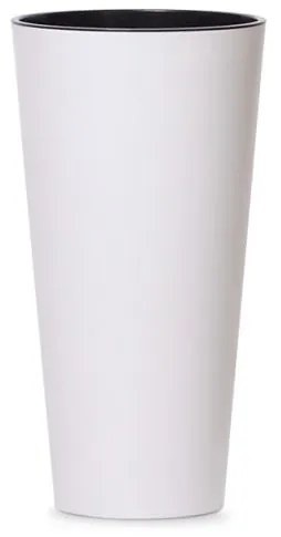 PROSPERPLAST Květináč - TUBUS SLIM Průměr: 20 cm, Barva: mocca