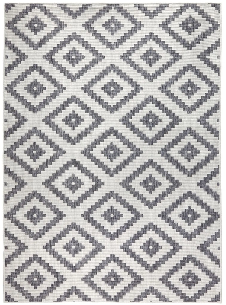 NORTHRUGS - Hanse Home koberce Kusový koberec Twin-Wendeteppiche 103132 grau creme – na ven i na doma - 160x230 cm