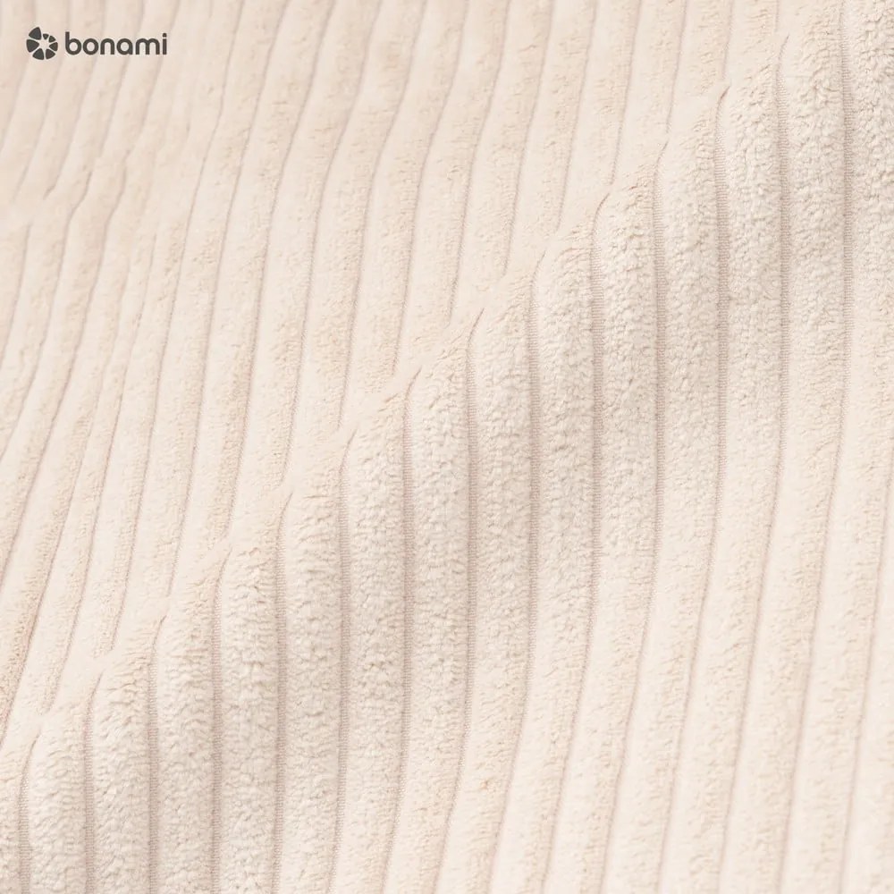 Béžová boxspring postel s úložným prostorem 200x200 cm Lysa – Ropez