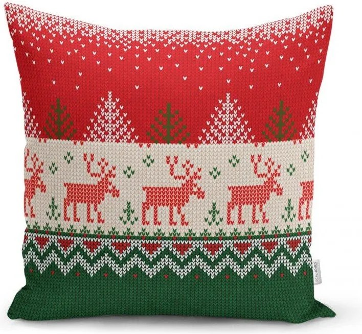 Povlak na polštář s vánočním motivem 43x43 cm Merry Christmas – Mila Home