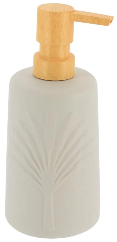 Dávkovač mýdla Arizona, šedá/s dřevěnými prvky, 430 ml