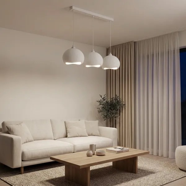 Brilagi - Lustr na lanku WABI SABI 3xE27/40W/230V bílá