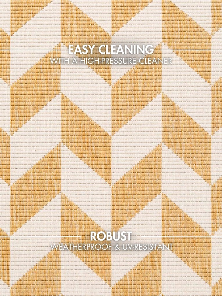 Ted Baker, Kusový koberec Ted Baker Haringey 106380 Yellow White, 200x300, žlutá, chodba / předsíň
