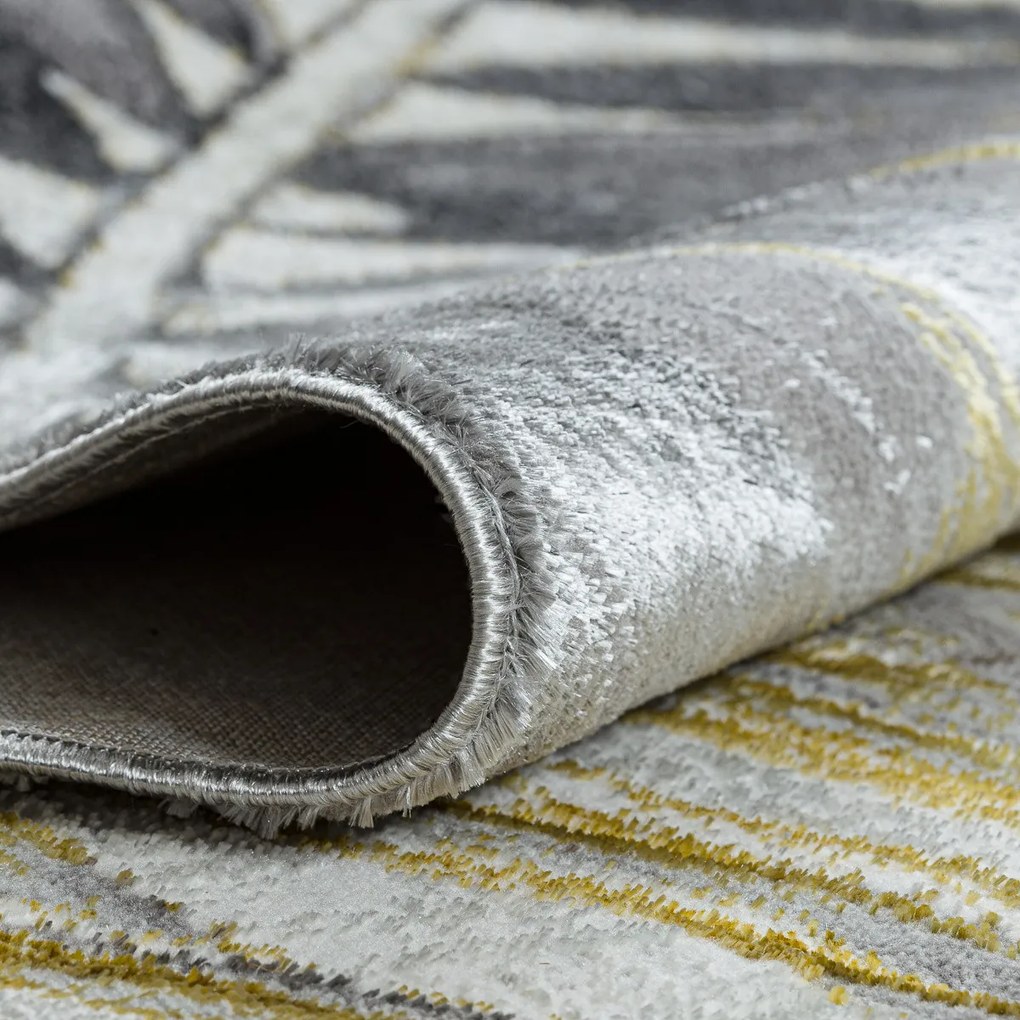 Dywany Łuszczów, Kusový koberec Bliss Z217AZ276 gold/grey, 80x150, šedá, kancelář