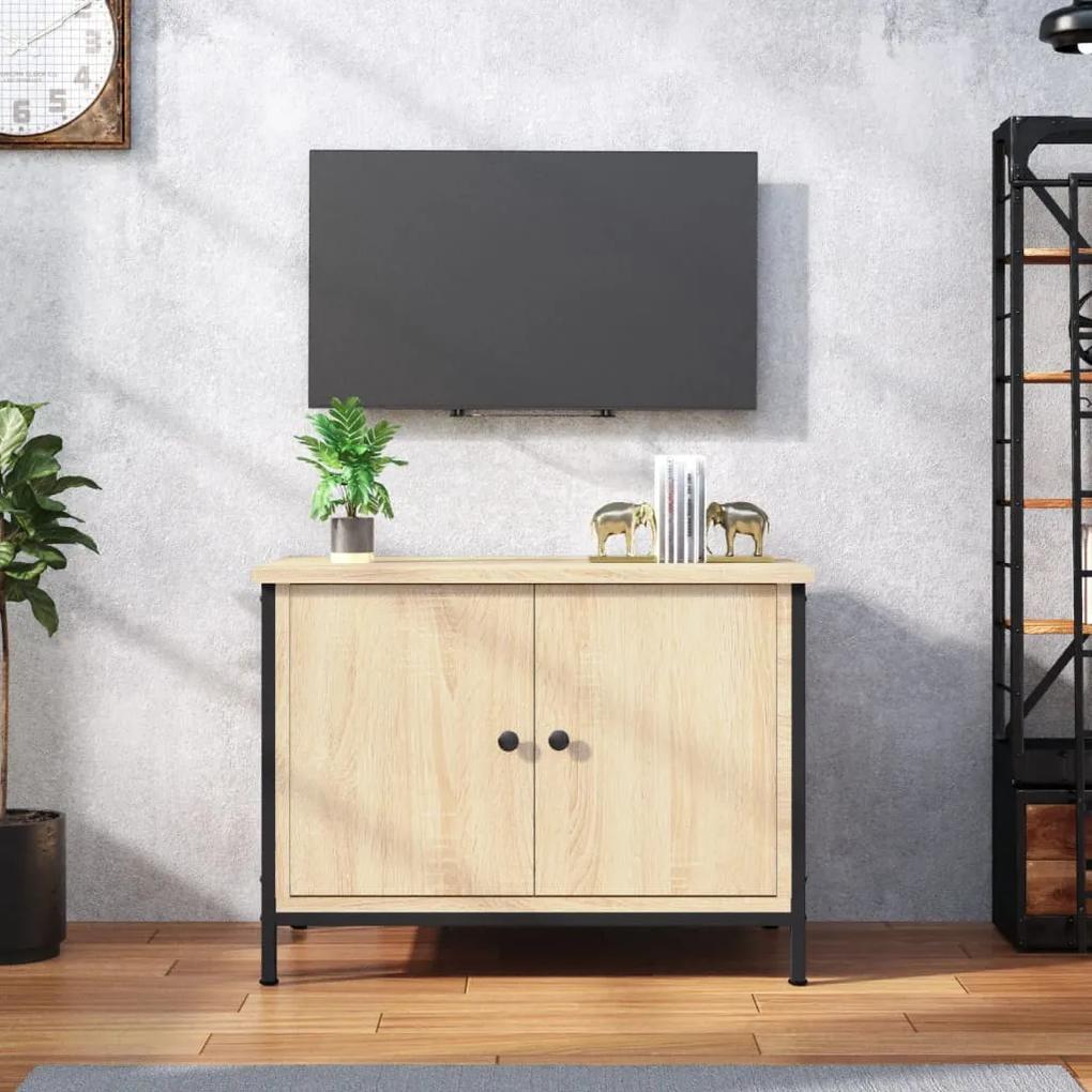 TV skříňka s dvířky dub sonoma 60 x 35 x 45 cm kompozitní dřevo - Default Title