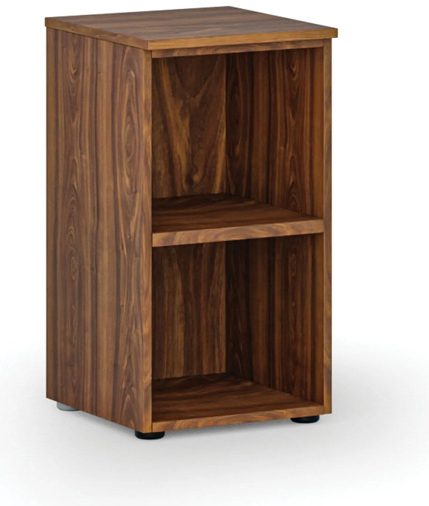 Kancelářský regál PRIMO WOOD, 400 x 420 x 740 mm, ořech