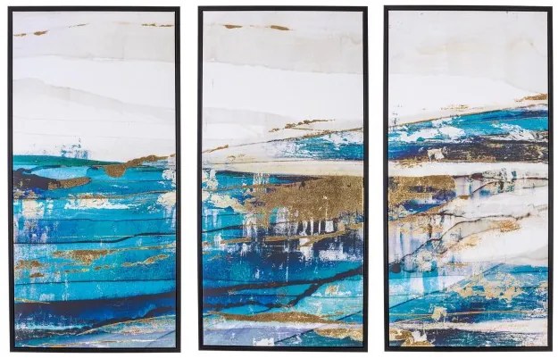 BIZZOTTO Set 3 obrazů GALERY 80x40cm 0240974