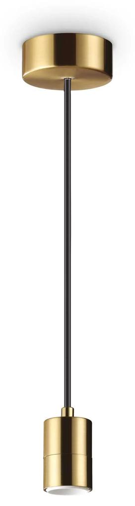 Ideal Lux Závěsné svítidlo SET UP, 45cm Barva stínidla: černá, Montura: mosaz